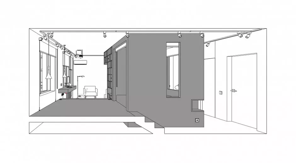 Фатаграфія: у стылі, Кватэра, Студыя, Праект тыдня, Масква, Дар'я Бутахина, Аляксандр Кудимов, Маналітны дом, 40-60 метраў, архітэктурная майстэрня Ruetemple - фота