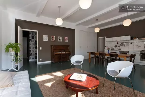 Foto: Cozinha e sala de jantar em estilo escandinavo, decoração interior, apartamento, casas e apartamentos, Airbnb - foto