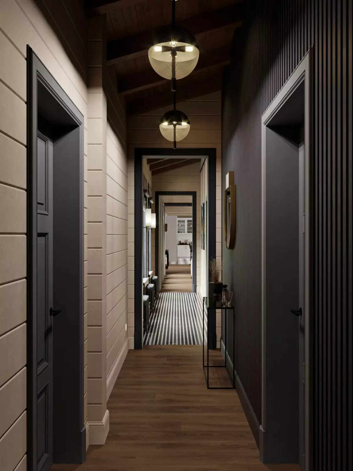 Photo: Hallway in style modern, house, project of the week, Moscow region, 4 and more, more than 90 meters, Aiya Design, Prize - Photo