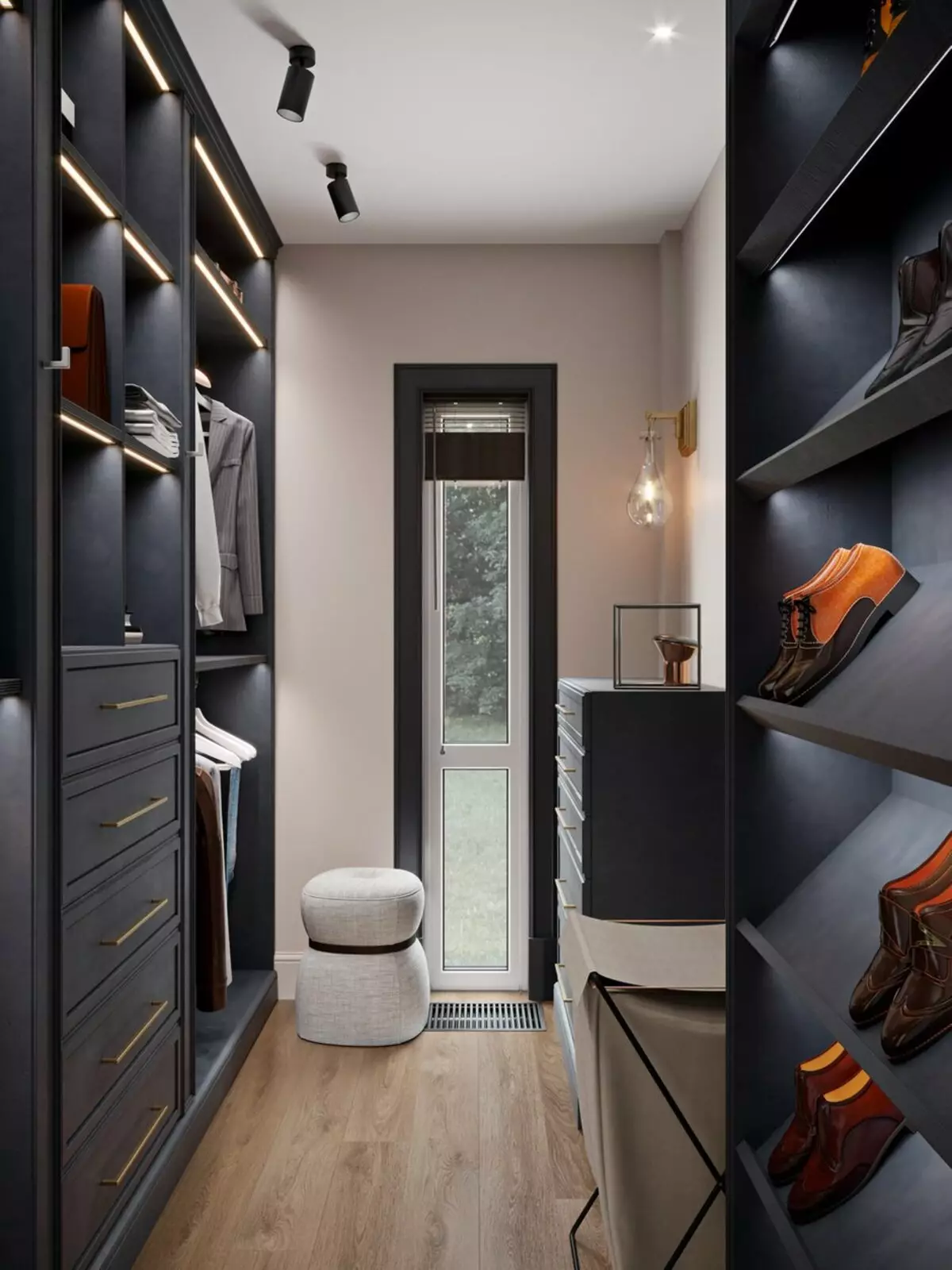 Foto: garderobe in modern, huis, project van de week, regio Moskou, 4 en meer, meer dan 90 meter, AIYA-ontwerp, prijs - foto