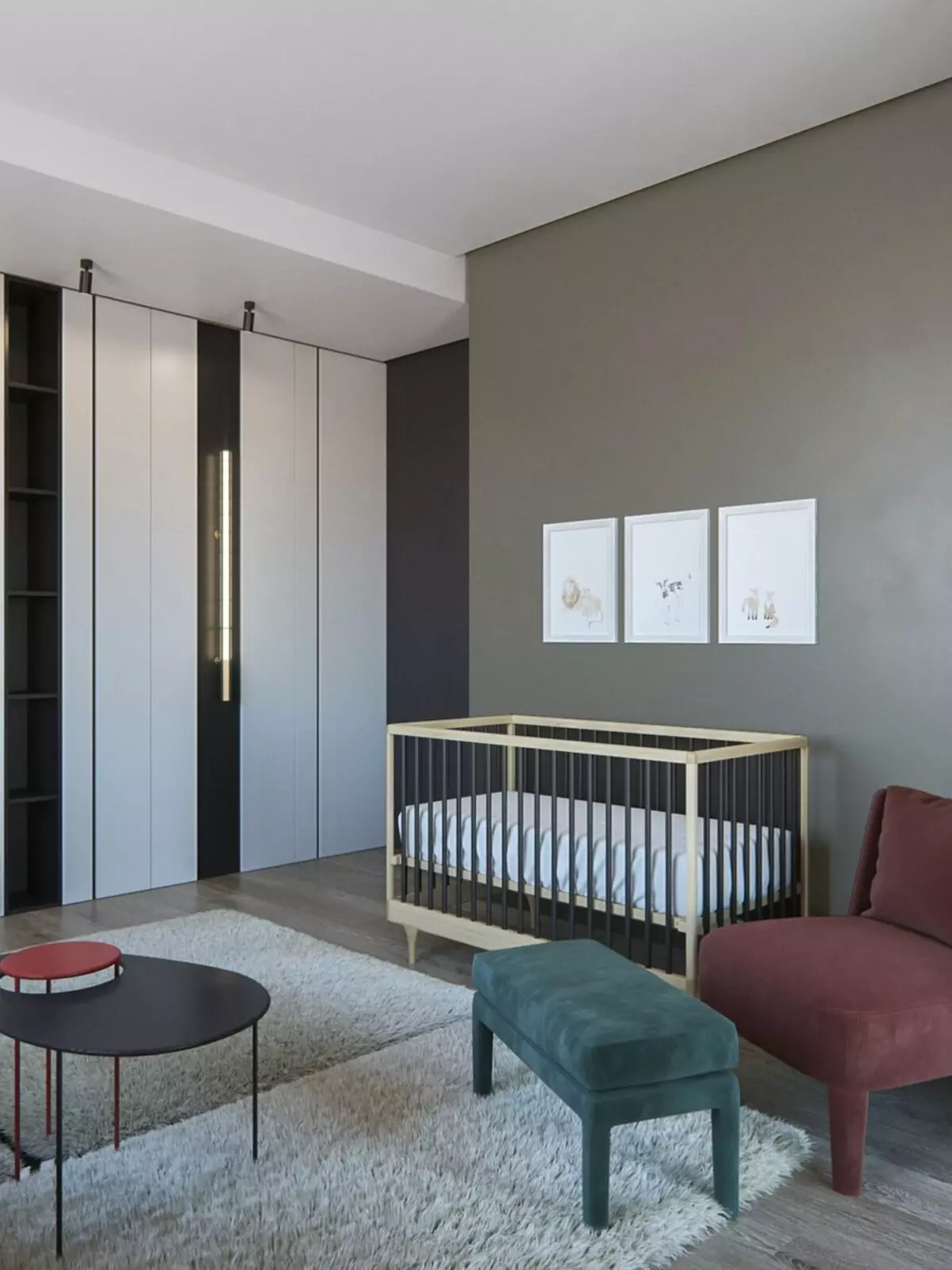 Photo: Moderne, appartement de style enfant, minimalisme, projet de la semaine, Moscou, estime, maison monolithique, 4 ou plus, plus de 90 mètres, design Aiya - Photo