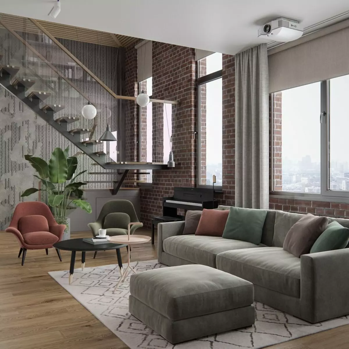 Haftanın Projesi: Loft İki Katlı Daire