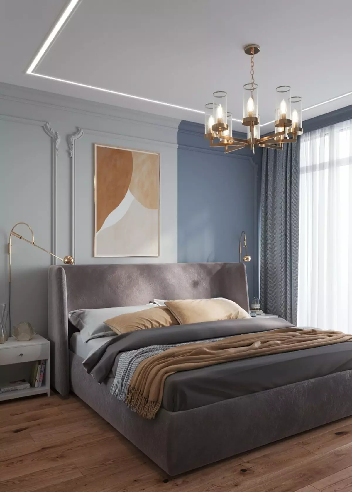 Photo: Bedroom in classic style, modern, apartment, project of the week, Moscow, 4 or more, more than 90 meters, Deus of House - Photo