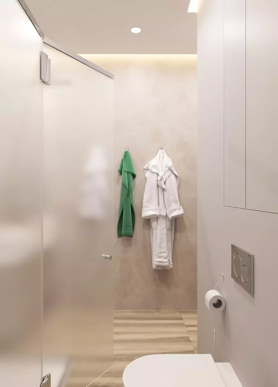 Larawan: Banyo sa estilo Modern, apartment, proyekto ng linggo, Moscow, 2 kuwarto, 40-60 metro, deus ng bahay - larawan