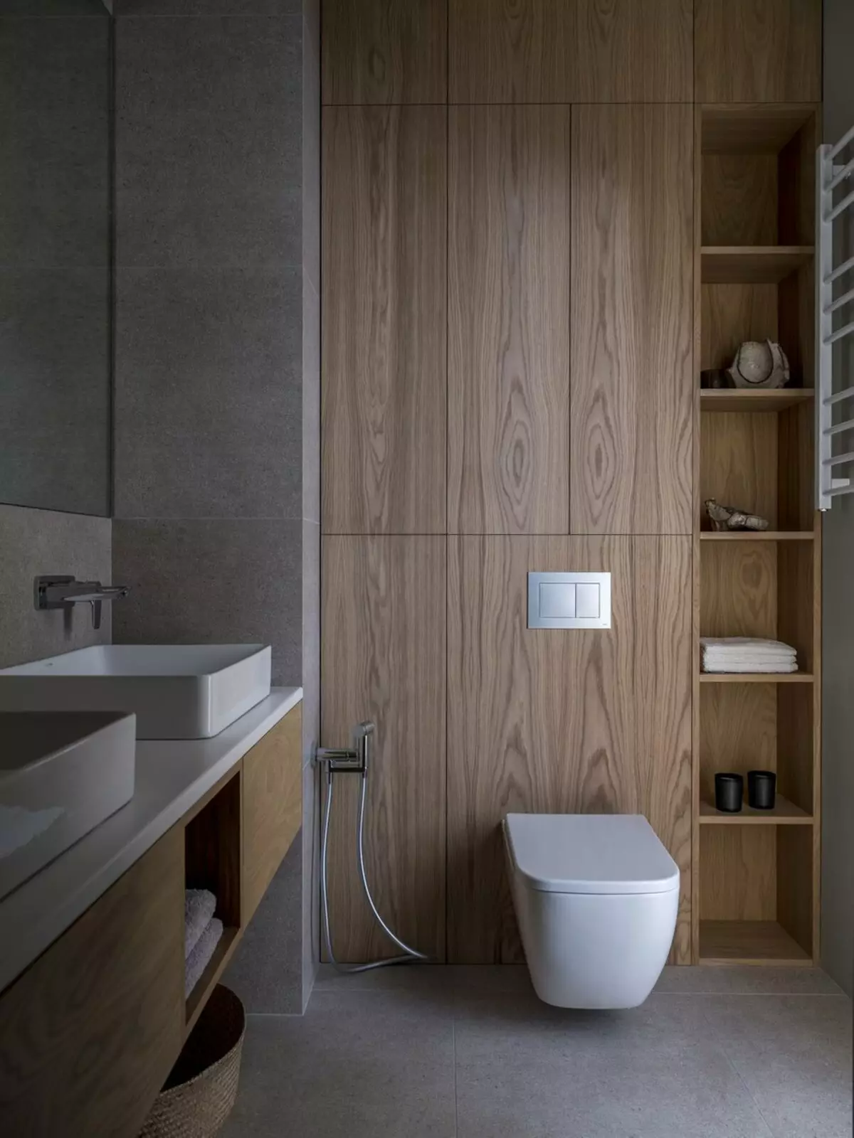 Foto: Baño al estilo de moderno, escandinavo, apartamento, proyecto de la semana, Moscú, Alexey Ivanov, Pavel Gerasimov, Geometrio, Casa monolítica, 4 o más, más de 90 metros - Foto