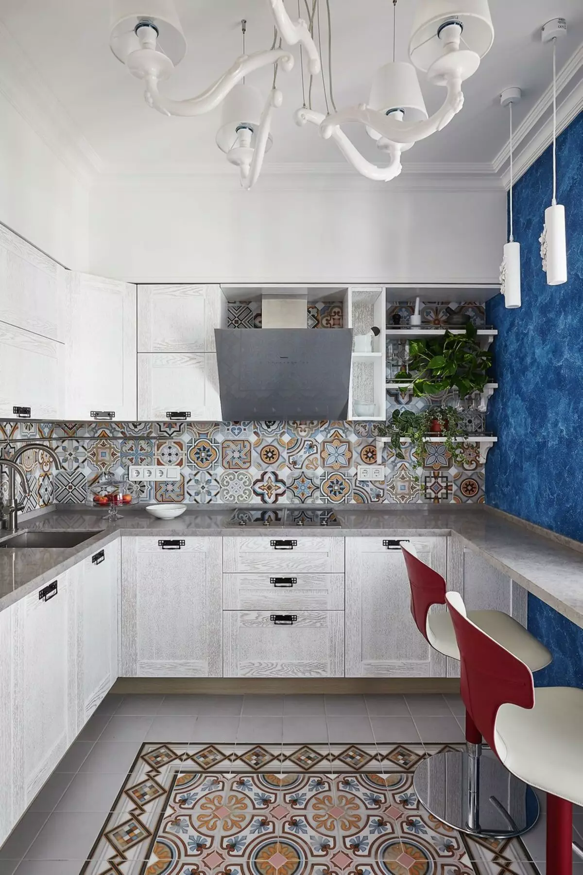 Foto: cucina e sala da pranzo nello stile di eclettico, appartamento, progetto della settimana, Mosca, Irina Lecten, Panel House, 3 camere, 60-90 metri, Bureau IVA - Foto