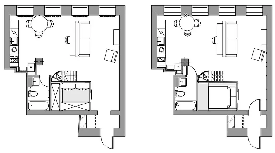 Foto: Planlegging i stil, Loft, Leilighet, Prosjekt av uken, Moskva, Space4Life - Foto