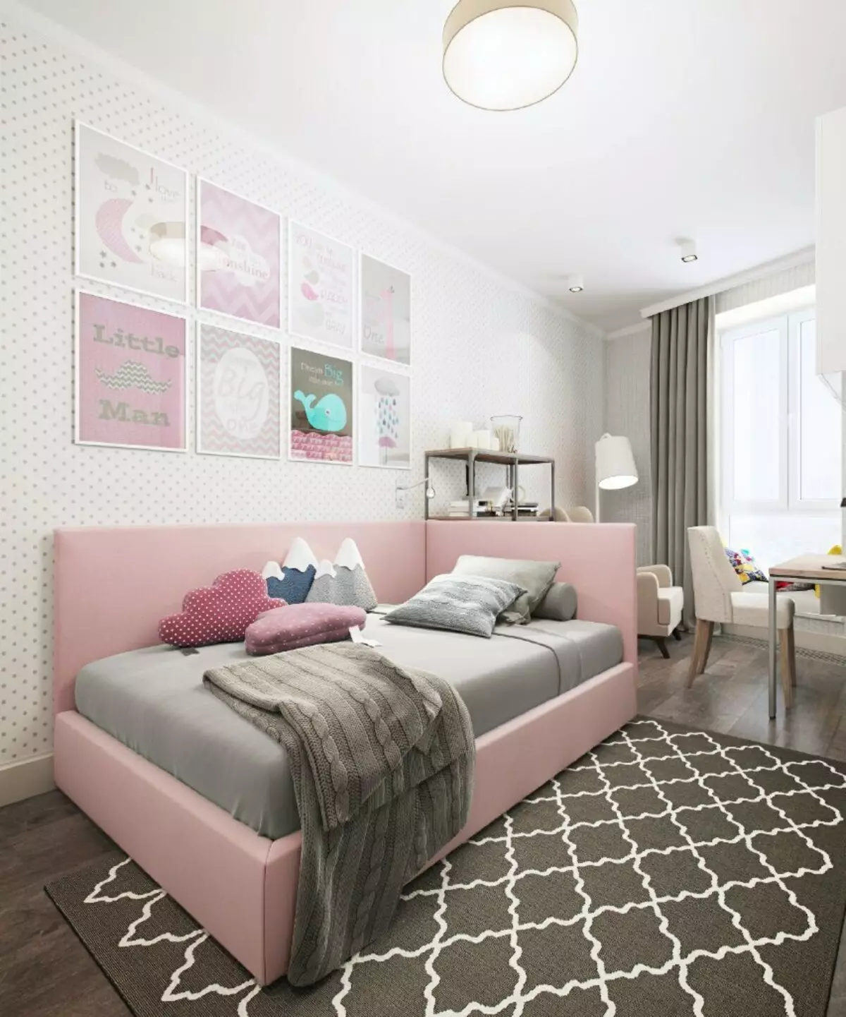 Wêne: Zarokan Di-şêwazê nûjen, apartman, projeya hefteyê, Moskowa, Evgenia Matveenko, Flatsdesign, Xaniyê Monolîtîk, 4 û bêtir, bêtir ji 90 metre - wêne