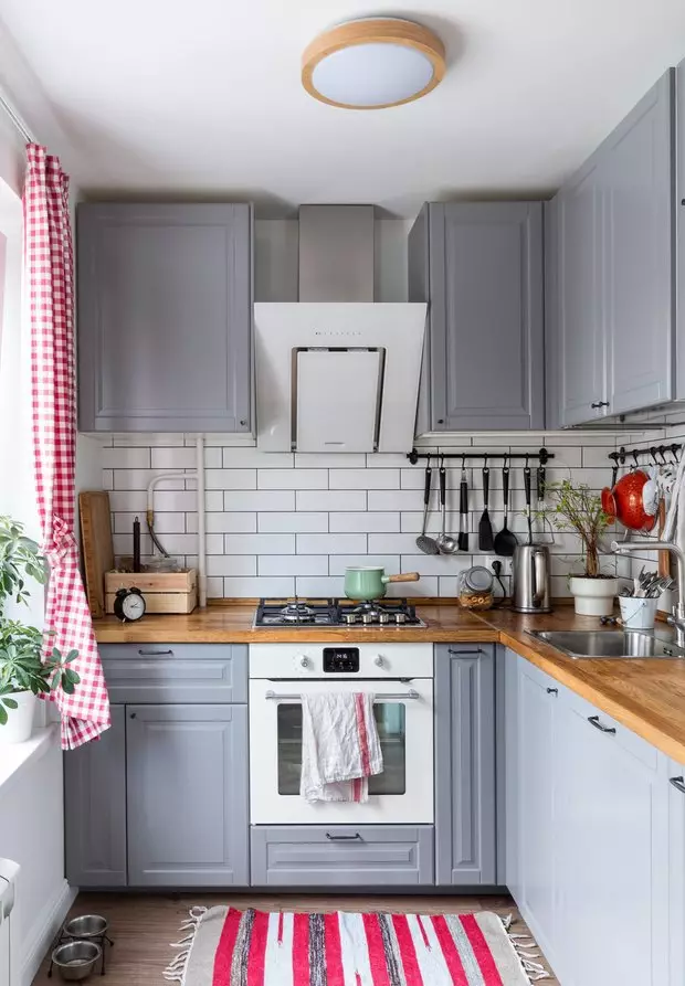 Foto: Keuken en eetkamer in Scandinavische stijl, tips, wat een tafelblad te kiezen Hoe een tafelblad te kiezen, Ksenia Yusupova, aanrecht, Natalia Solovyova, Ekaterina Vokina, Evgenia Makarova, Quadrum, Bureau 9, Dmitry Markin - Foto