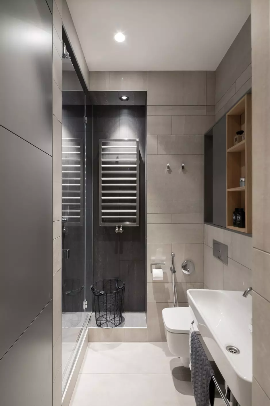 Photo: Bathroom in style Modern, apartment, project of the week, Moscow, monolithic house, 4 and more, more than 90 meters, ZeWorkroomStudio - Photo