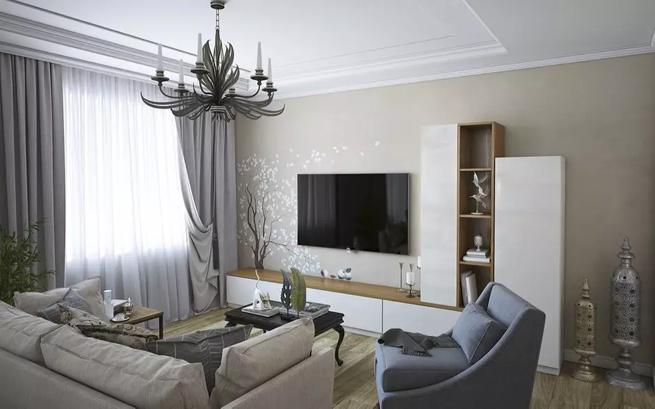 Photo: Classic living room, modern, apartment, Russia, Eichholtz, project of the week, St. Petersburg, Novamobili, Ralph Lauren, Natasha Janson, I am Home, Baker Furniture - Photo