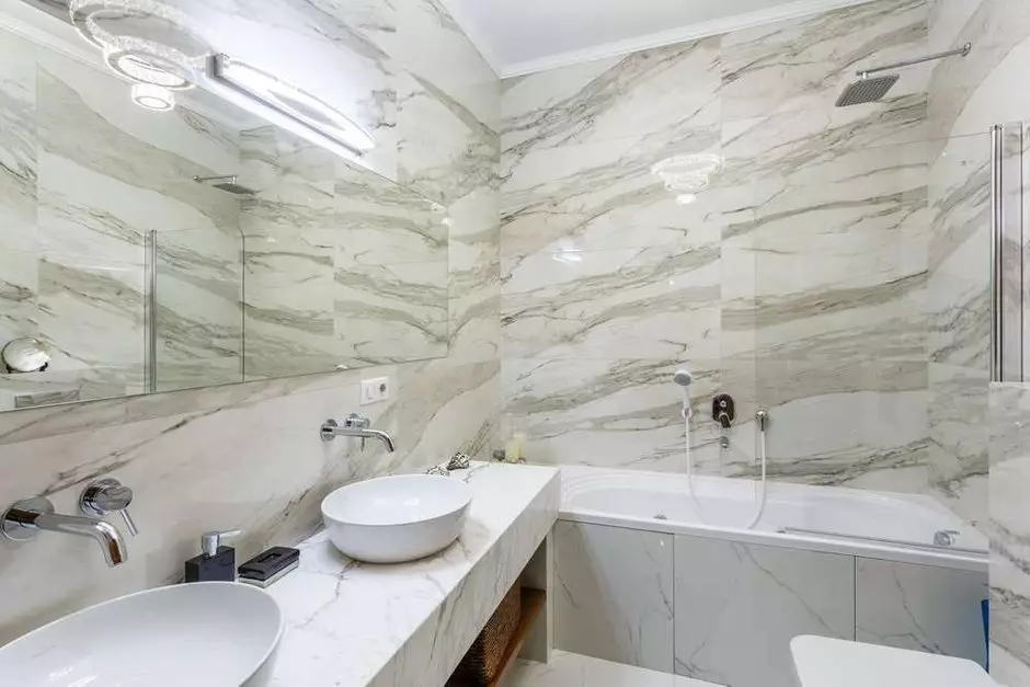 Photo: Salle de bain dans le style classique, Moderne, Cuisine et salle à manger, Salon, Chambre à coucher, Bureau, Blanc, Semaine du projet, Noir, Beige, Bleu, 4 ou plus, Plus de 90 mètres, Premium - Photo