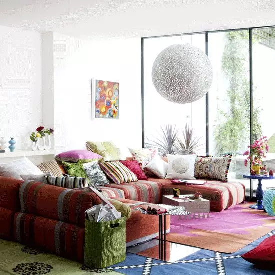 How to arrange the living room in the style of Bocho: 5 tips, 15 examples