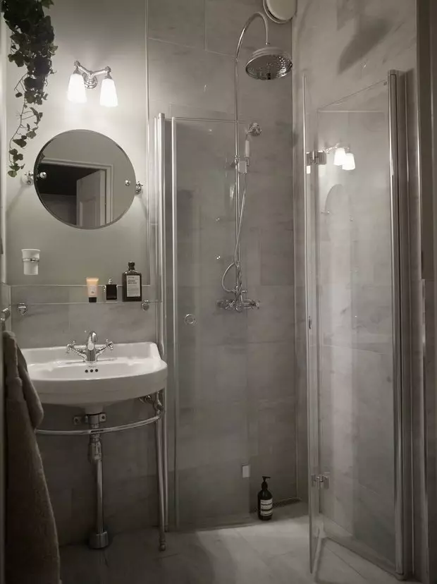 Gratuite: Salle de bain en style scandinave, Décoration d'intérieur, Appartement, Suède, Vert, Beige, Brown, 4 ou plus, plus de 90 mètres - Photo