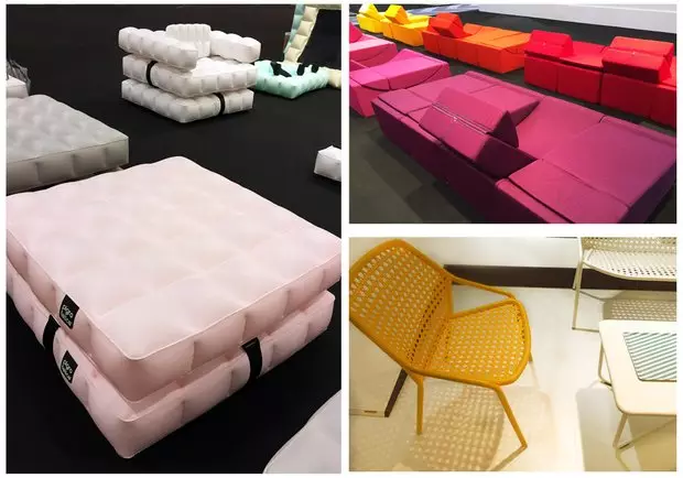 Grianghraf: i stíl, decor taobh istigh, buí, gorm, oráiste, Maison & Objet 2015 Taispeántas, Maison & Objet 2015 Athbhreithniú Taispeántais - Grianghraf