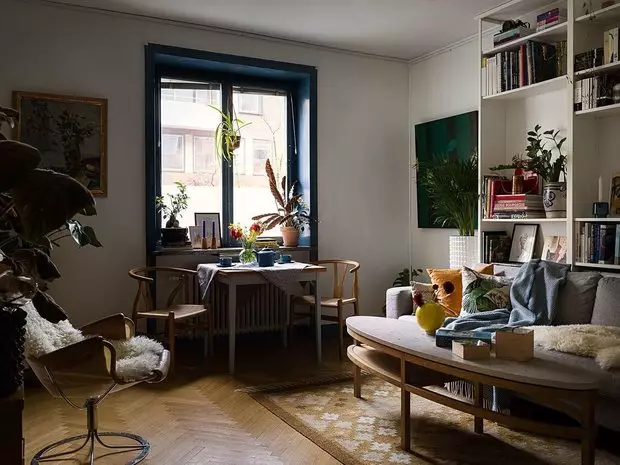 Foto: Stil, Skandinavier, Wohnung, Tipps, Weiß, Blau, Grau, 1 Zimmer, bis zu 40 Meter - Foto