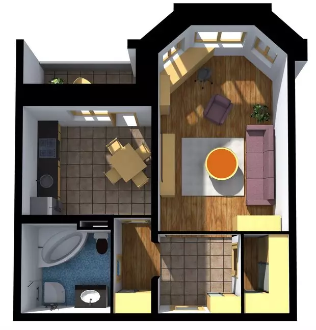 Fotoğraf: Stil, Apartman, Yeniden Yapılandırma, Ksenia Chupina, Bir Odalı Daire, Olga Bondar, Maxim Panin, Irina Fefelova, Nikolai Tvovdov, P-43, II-49, P-43, II-49, P-43, II-49, P-43, II-49 Nasıl Yapılır? 111M, ve-79 -99, P-44, Panel House, Block House, II-68 ve - 155, 1 oda, 40 metreye kadar, 40-60 metre, II-18, 1-511, I-507 - Fotoğraf