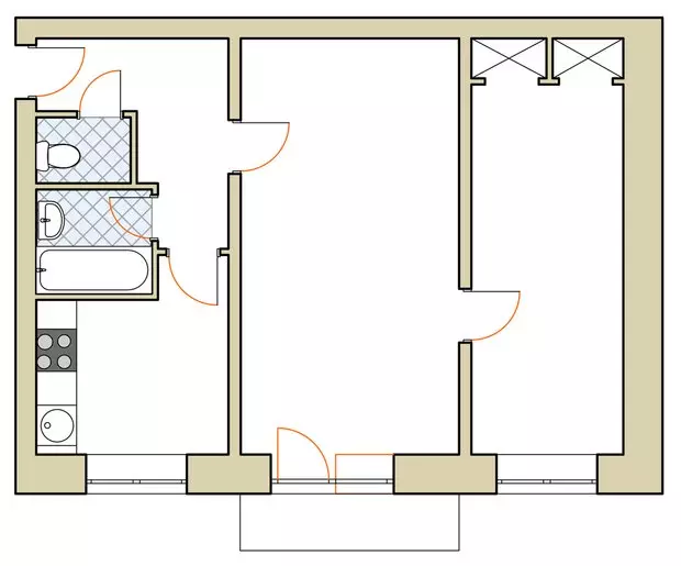 Argazkia: Plangintza Estiloa, Apartamentua, Etxeak eta Apartamentuak, Retevelopment, Khrushchev, 1-511 - argazkia