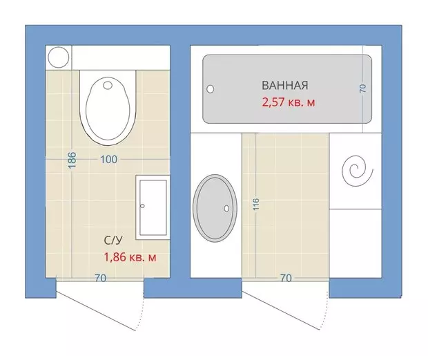 Foto: Stilplanlegging, Bad, Ombygging, I-1724, Anastasia Kiseleva, Maxim Juraev, PD-4, Stalinka, Panel Hus, Khrushchev, Brick House, GMS-1 - Foto