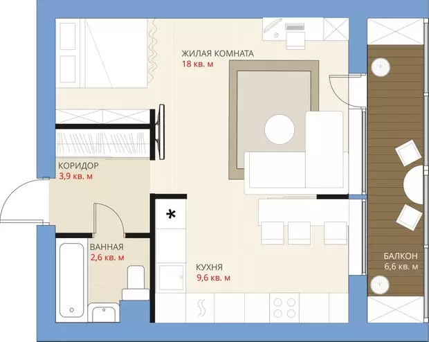 Litrato: Pagplano sa estilo, pag-usab sa Estilo, ug-522a, Anastasia Kiseva, Maxim Jaraev, Panel House - Litrato