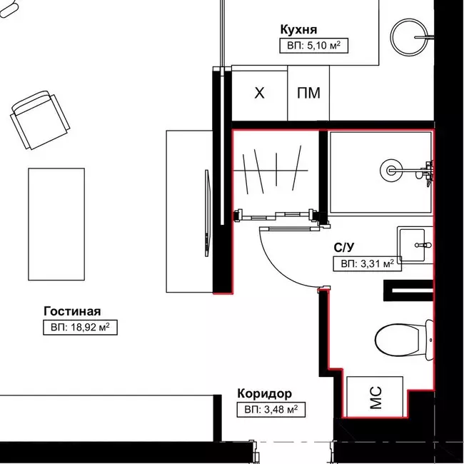 7 pinakamahusay na layout para sa maliliit na banyo 275212_7