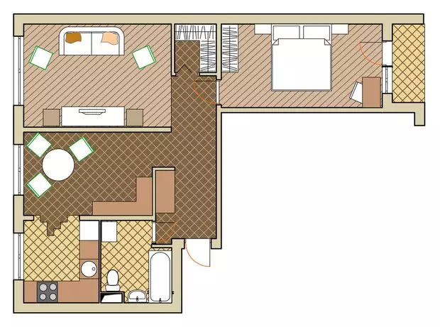 Mynd: Annað í stíl, lítill íbúð, íbúð, hús og íbúðir, redevelopment, breyting, II-49 - mynd