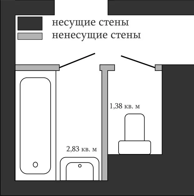 6 плановак маленькага санвузла, якія можна ўзгадніць