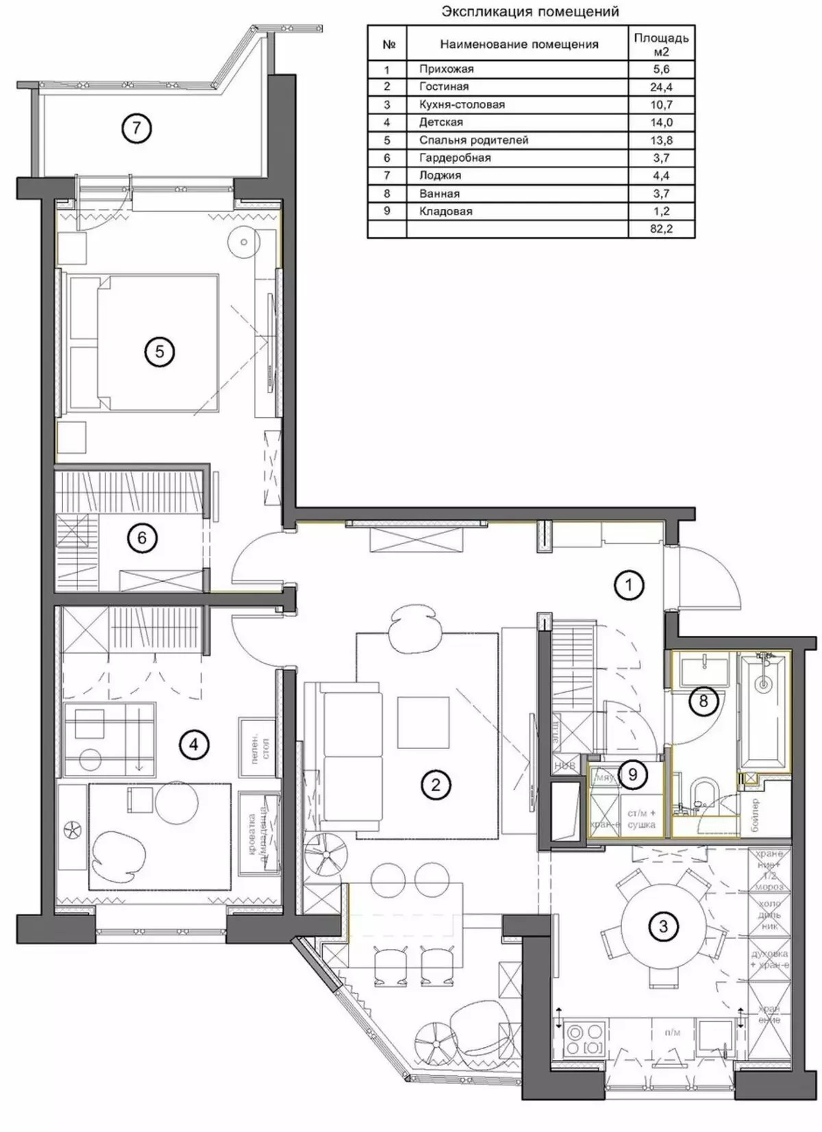 Foto: Planificació d'estil, apartament, projecte de la setmana, Moscou, Ikea, Mila Titova, P44T - Foto