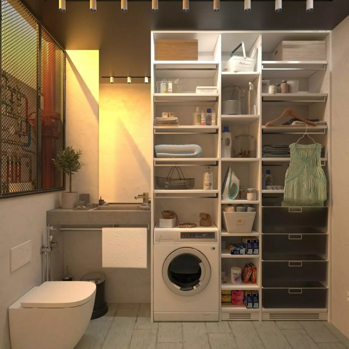 Larawan: Banyo sa estilo ng Scandinavian, apartment, proyekto ng linggo, harangan ang bahay, 2 kuwarto, 40-60 metro, Julia Shtyukina, La Coruna - Larawan