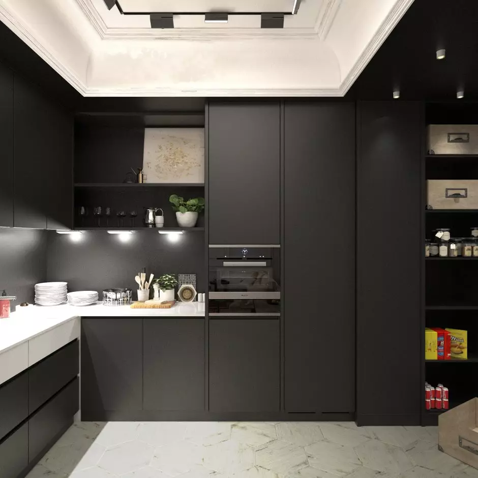 Foto: Dapur dan Bilik Makan di Scandinavian Style, Apartment, Projek Minggu, Rumah Blok, 2 bilik, 40-60 meter, Julia Shtyukina, La Coruna - Foto