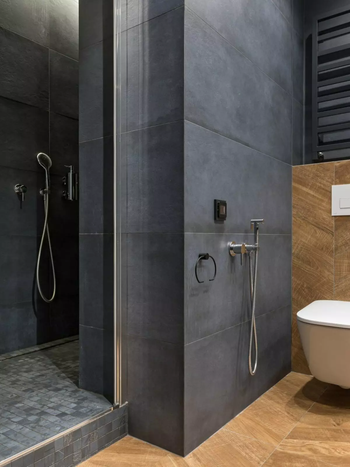 Photo: Bathroom in style Modern, apartment, project of the week, Minsk, Panel house, 3 rooms, 60-90 meters, Elena Jeshevich - Photo