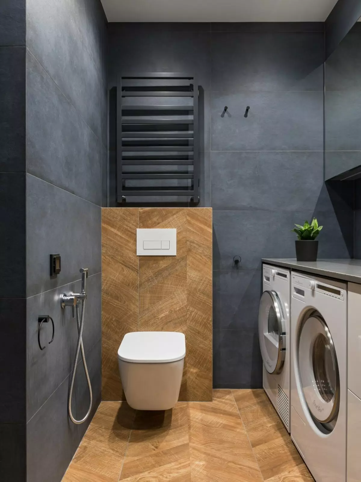 Photo: Bathroom in style Modern, apartment, project of the week, Minsk, Panel house, 3 rooms, 60-90 meters, Elena Jeshevich - Photo