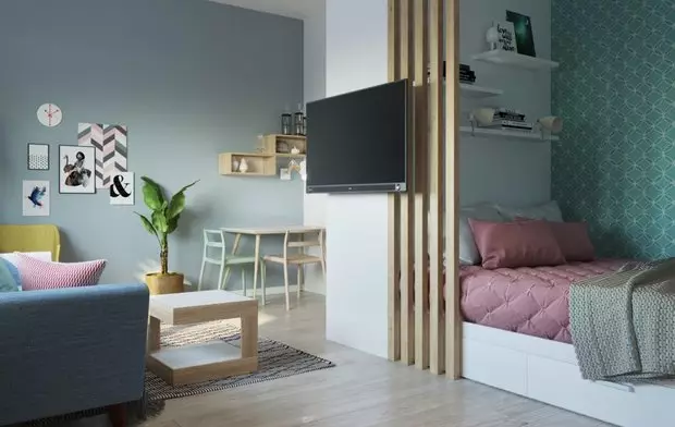 Nunha habitación e cuarto, e sala de estar? Isto é real: 7 ideas