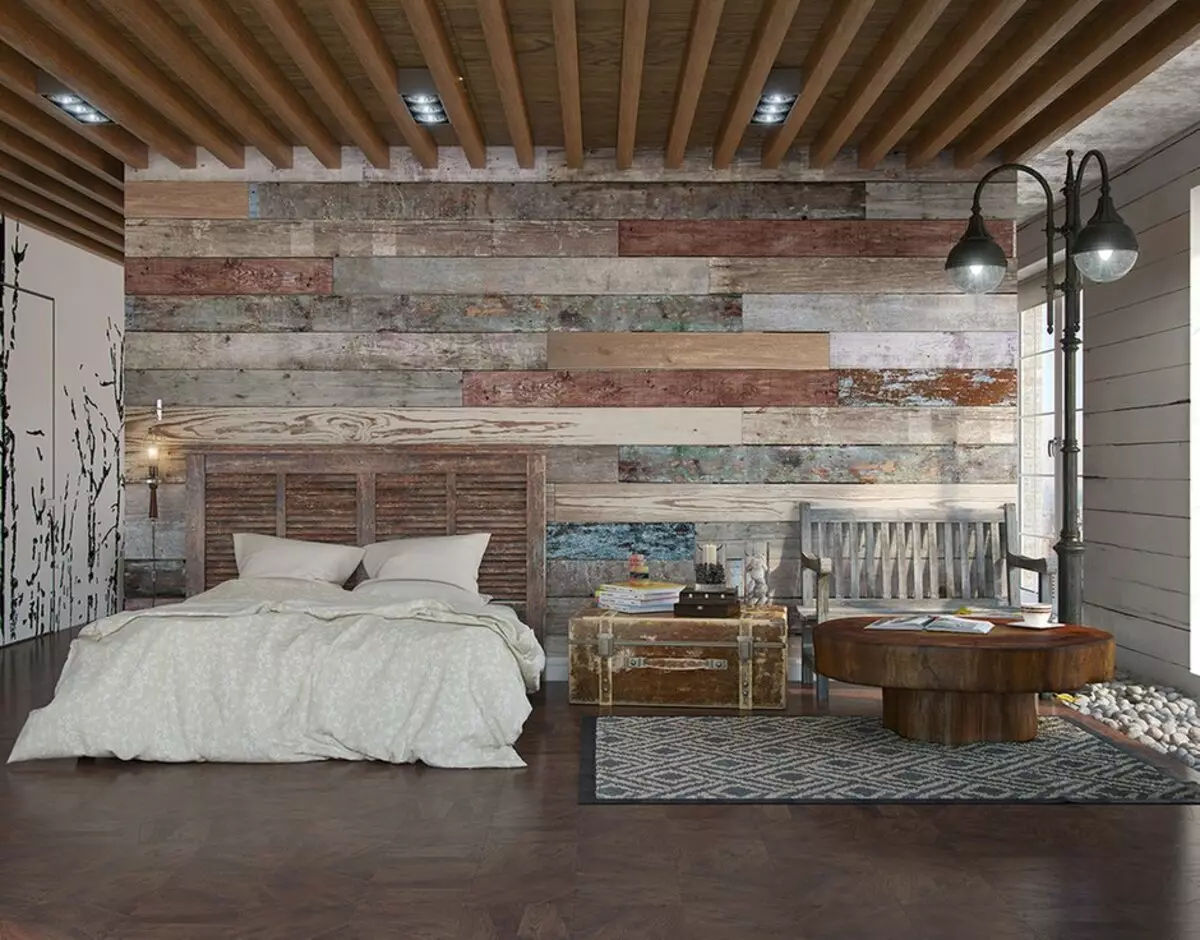 Photo: Bedroom in Loft style, interior decor, apartment, Foscarini, Restoration Hardware, houses and apartments, IKEA, project of the week - Photo