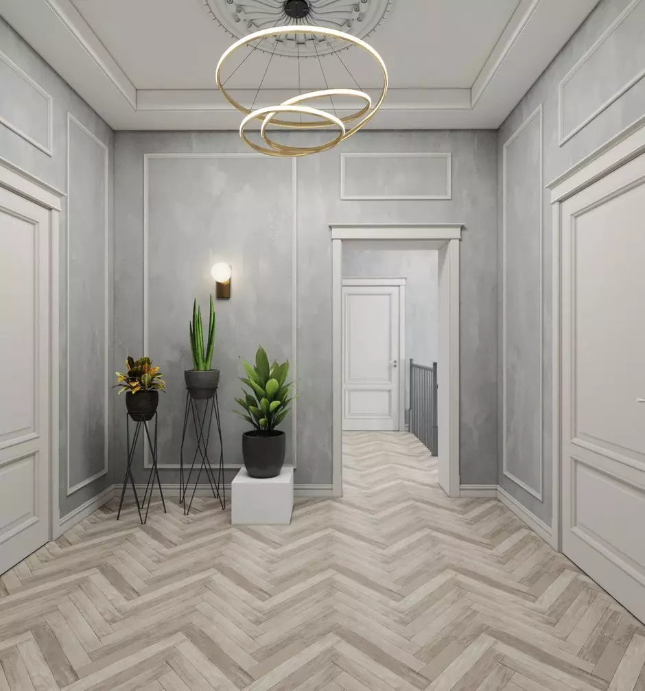 Photo: Hallway in the style of classic, modern, house, ariston, project of the week, 4 and more, more than 90 meters, Ufa, Isometrio, Dune 1 R - Photo
