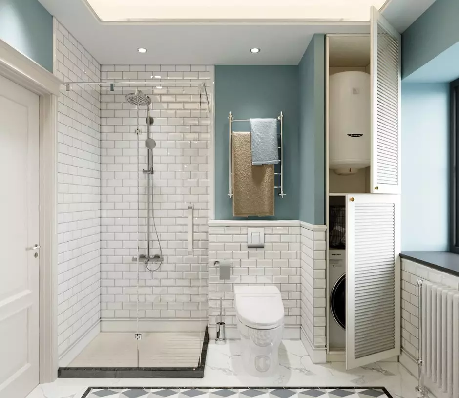Foto: koupelna v moderním, domě, Ariston, projekt týdne, 4 a více, více než 90 metrů, Ufa, Isometrio, Duna 1 R - Foto