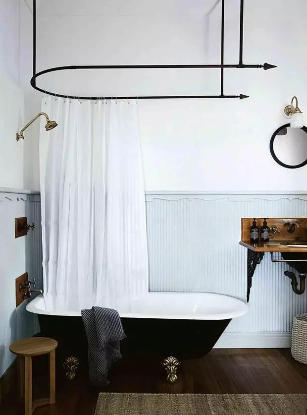 Foto: Badkamer in de stijl van de Provence en het land, Scandinavisch, interieur, huis, Australië, wit, minimalisme, grijs - foto