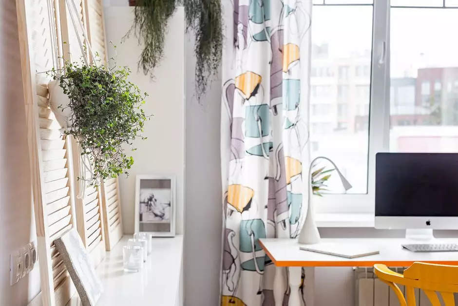Fotó: Skandináv stílusú hálószoba, modern, eklektikus, apartman, projekt a héten, Chelyabinsk, 2 szoba, 60-90 méter, Julia Fambulova, Natalya Gorbunova - Fénykép
