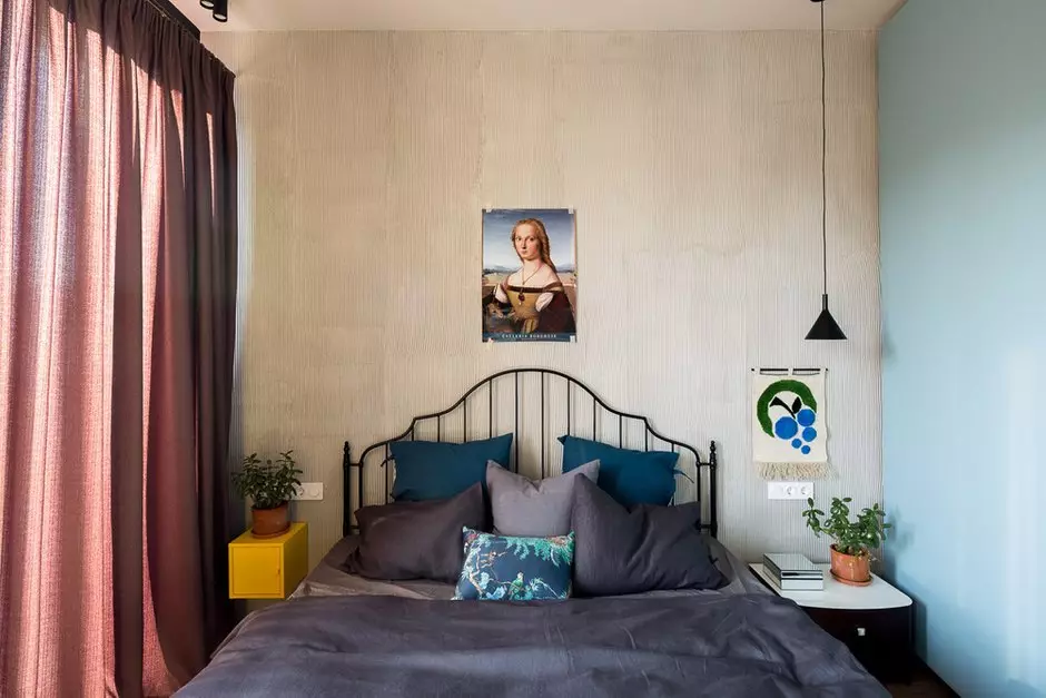 Foto: Slaapkamer in styl Moderne, eklektiese, projek van die week, huis en huisie, nuwe Moskou, meenthuis, monolitiese huis, 4 of meer, meer as 90 meter, Katya Lubara, Katya Svanidze., DveKati - Foto