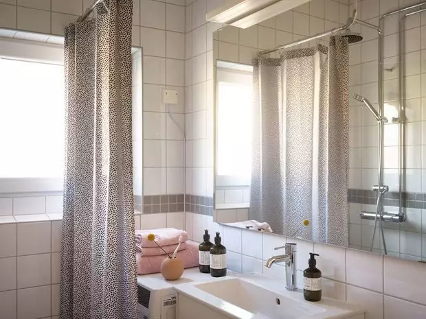 Photo: Salle de bain en style scandinave, décor intérieur, Suède, Stockholm - Photo