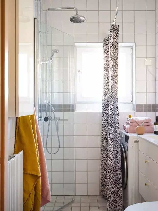 Photo: Salle de bain en style scandinave, décor intérieur, Suède, Stockholm - Photo