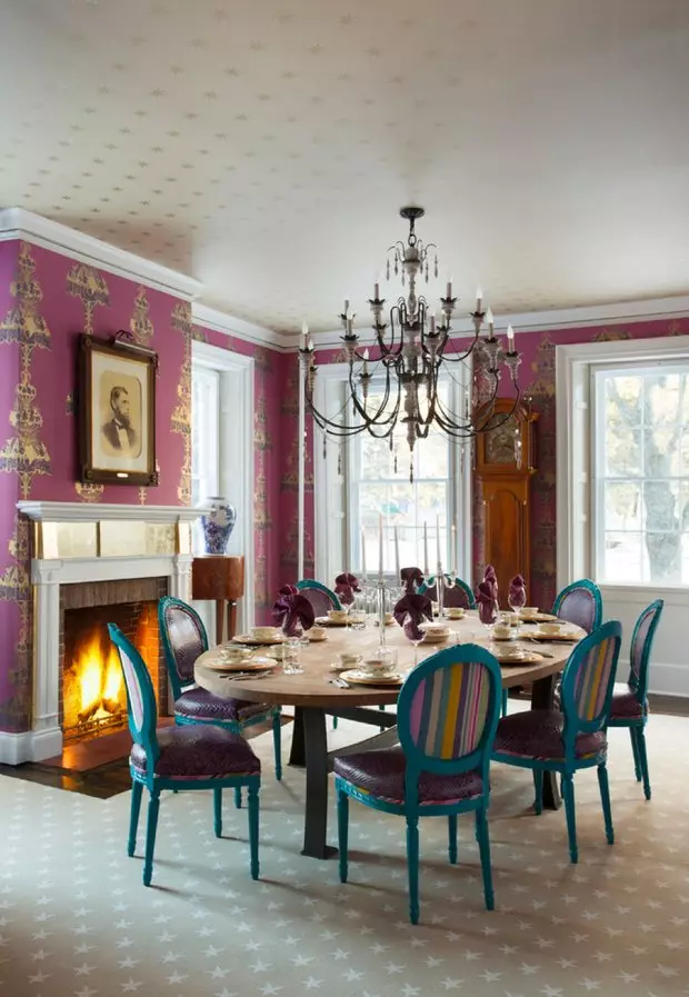 Photo: Kitchen and dining room in eclectic style, house, houses and apartments, stars interiors - Photo