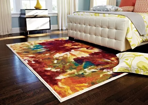 Photo: Modern bedroom, interior decor, color in the interior, industry, news, market, carpet - Photo