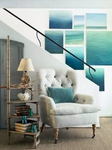 Foto: Decor in stijl, interieur, interieur, kussens, marine - foto