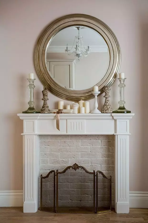 Foto: dekor në Provence dhe vend, dekor të brendshëm, fireplace, feekimine në brendësi, si për të bërë një fireplace dekorative - foto