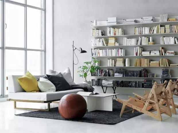 Photo: Loft, Scandinavian Style, Interior Decor, Decor sa Balay, kolor sa sulud, puti, eco - litrato