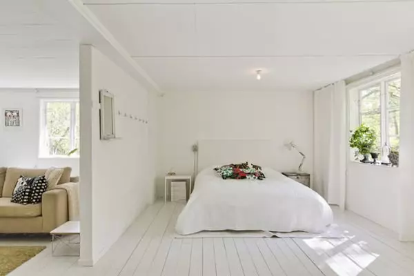 Foto: Bilik tidur di Scandinavian Style, Hiasan Dalaman, Hiasan Rumah, Warna di Interior, Putih, Eco - Foto