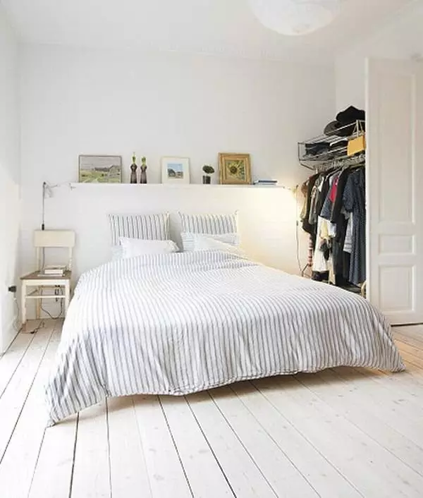 Foto: Bilik tidur di Scandinavian Style, Hiasan Dalaman, Hiasan Rumah, Warna di Interior, Putih, Eco - Foto