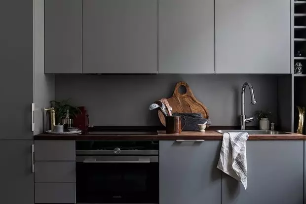 Foto: Dapur dan Ruang Makan di moden, Scandinavia, eklektik, hiasan dalaman, Pangsapuri kecil, Pangsapuri, Sweden, Stockholm, Bagaimana untuk membuat yang kecil, bagaimana untuk membuat dalaman diri anda, 2 bilik, sehingga 40 meter - foto