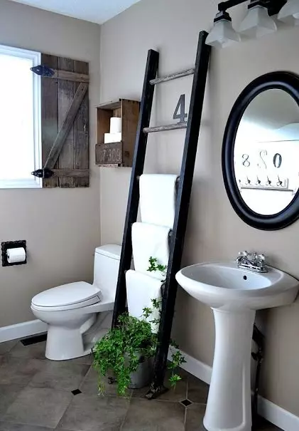 Foto: Skandinávská koupelna, interiérový výzdoba, DIY, Malý apartmán, Apartmán, Decor, Tipy, Skladování v chodbě, Lifhak, Skladování v malé koupelně, Skladování nápady pro koupelnu, malá koupelna - Fotografie \ t